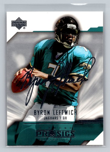 Byron Leftwich #40 2004 UD Diamond Pro Sigs Jacksonville Jaguars | eBay