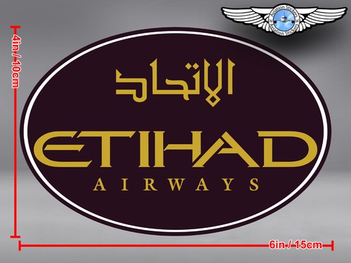 ETIHAD AIRWAYS OVAL LOGO DECAL / STICKER | eBay