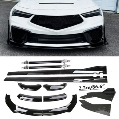 Front Bumper Lip Splitter Spoiler Side Skirt For Acura Integra Body ...