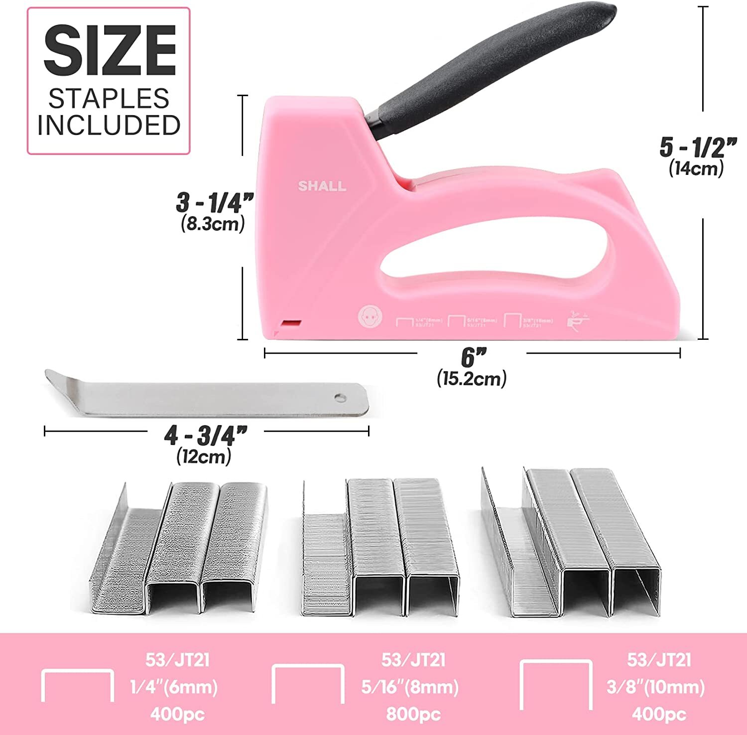 SHALL Light Duty Staple Gun -Upholstery Staple Gun with 1600pcs Staples | eBay