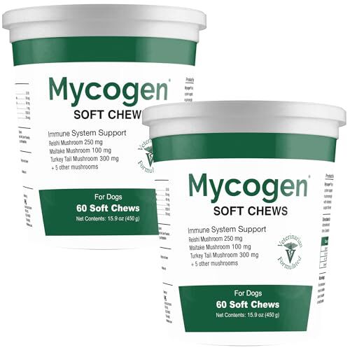 Mycogen Soft Chew for Dogs - 8 Species Mushroom Blend for Critical ...