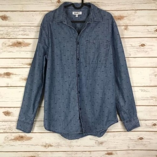 William Rast Finley Button Down Shirt Blue Size M | eBay