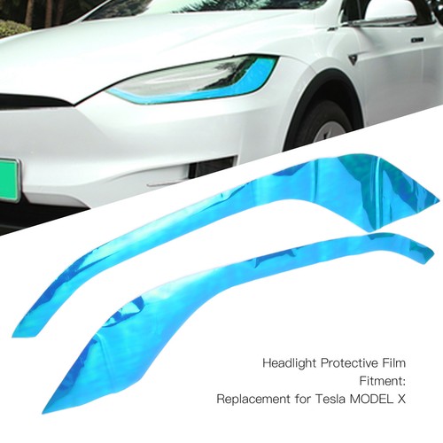 Hot 2pcs Headlight DRL Lamp Protective Cover Film Scratch Proof Plastic ...