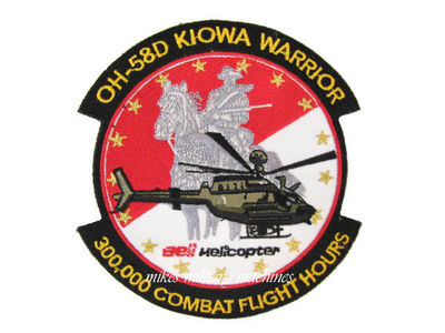 OH-58D Kiowa Warrior 300,000 Combat Hour Army Aviation Bell Helicopter ...