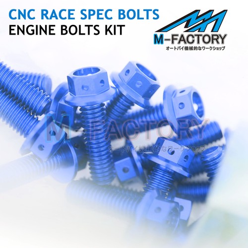 BLUE Crankcase Cover Clutch Engine Bolts For Yamaha YZF R1 09-14 13 12 ...