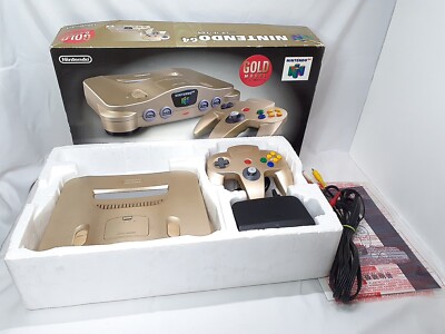 Nintendo 64 Gold Console Boxed set N64 Region Free Tested | eBay
