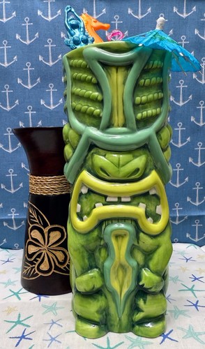 Tiki's Bar And Grill Tiki Mug Max Waikiki Green | eBay