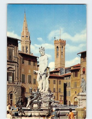 Postcard Il Biancone Fontana del Nettuno Florence Italy | eBay Australia