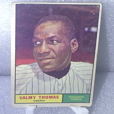 1961 Topps 319 Valmy Thomas Poor Cleveland Indians Baseball Card ...