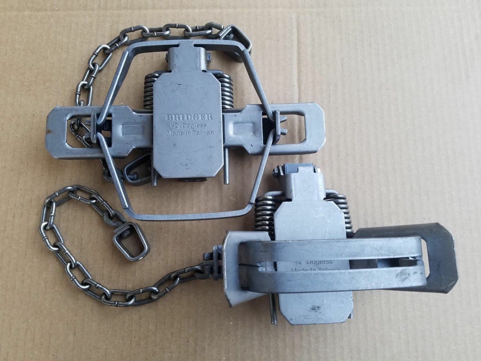 2 Bridger #2 Dogless Offset Coil Spring (Coyote Fox Trapping Supplies ...