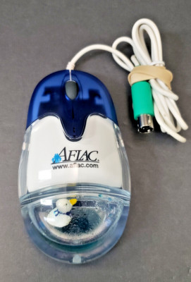 AFLAC Duck Floating in Water Wired Aqua Computer Mouse Transparent ...