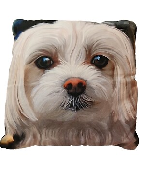 Maltese Throw Pillow Little Lord Malty by Robert McClintock Couch Dog ...