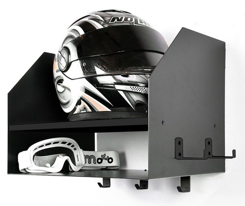 Motorcycle Helmet Clothing Tidy Wall Mounted Motocross Shelf Rack ...