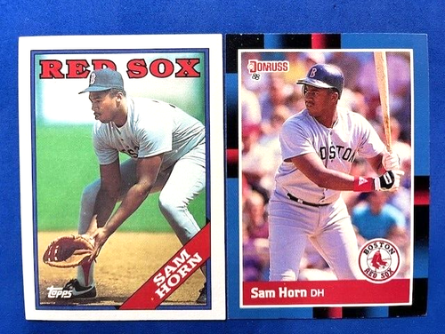 MLB - Sam Horn 1988 Topps & 1988 Donruss Baseball - Red Sox | eBay