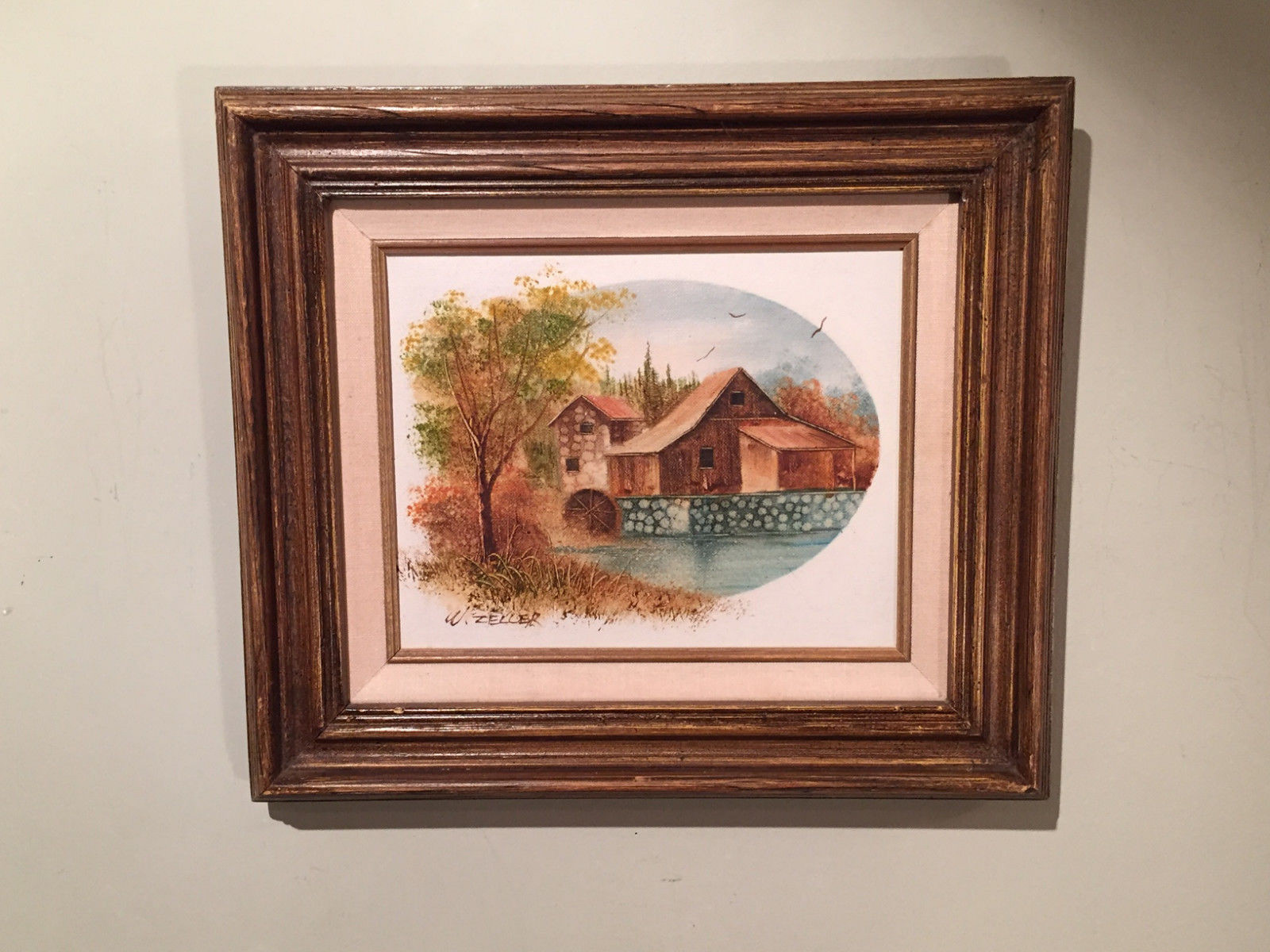 W. Zeller Signed Original Painting Excellent Condition Listed Artist ...