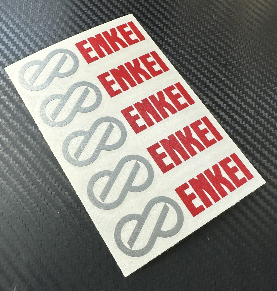 5 Enkei Logo Vinyl Decals Stickers for Spokes of Wheels Rims You Pick ...