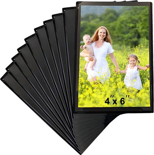 10 Pack 4X6 Magnet Photo Frame Refrigerator, Magnetic Picture Holder ...