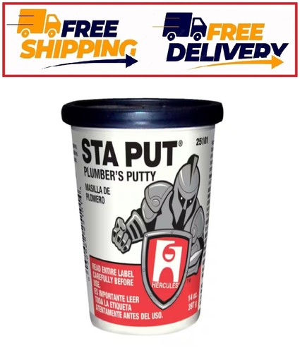 Sta-Put 14 oz. Plumber's Putty Plumbers Putty Formula will not Crack or ...
