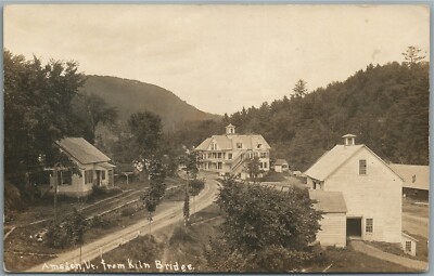 AMSDEN VT FROM KILN BRIDGE ANTIQUE REAL PHOTO POSTCARD RPPC | eBay