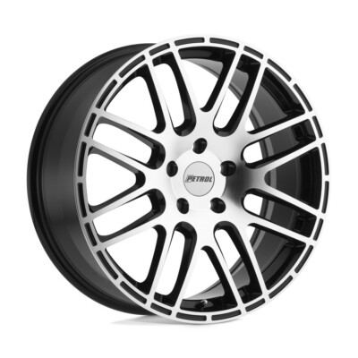 Petrol 19x8 P6A Wheel Gloss Black Machined 5x112 PCD +32mm Offset 5.76 ...