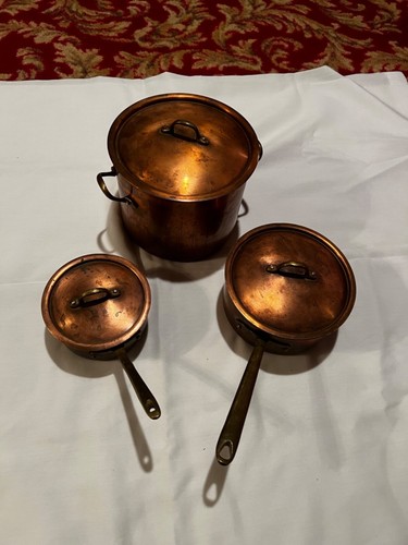Copper Pot Set With Lids | eBay