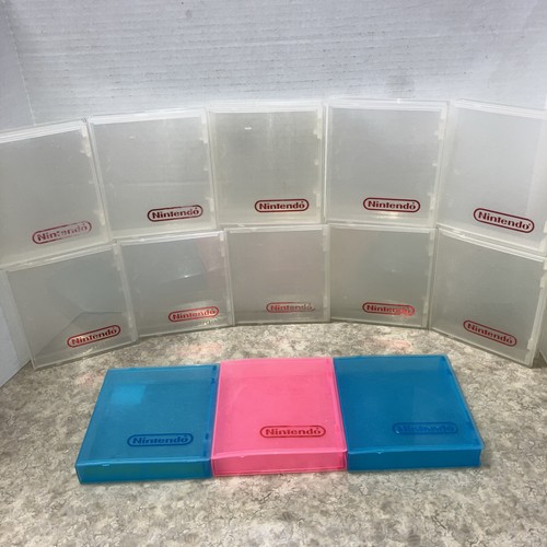 Lot Of 13 OEM Clear, Blue, & Pink Plastic Nintendo NES Cartridge Hard ...