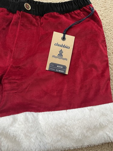 NWT Chubbies The Ol St. Nicks 5.5” Santa Shorts Medium LR | eBay