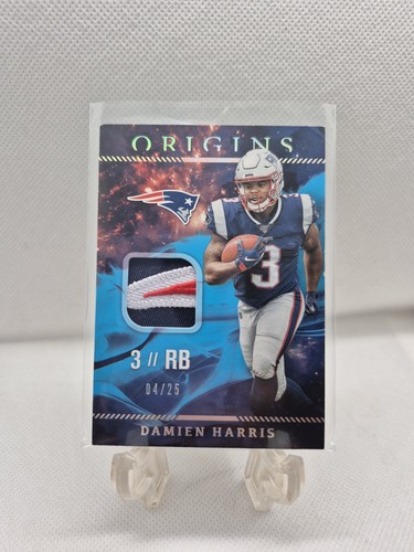 2019 Panini Origins Damien Harris SICK 3-COLOR LOGO PATCH SP /25 #RP-9 ...