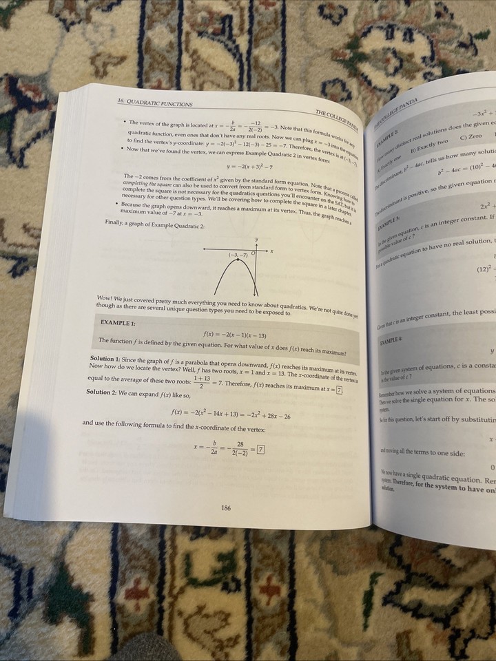 College Panda's SAT Math : Advanced Guide and Workbook by Nielson Phu ...