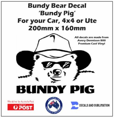 Bundy Rum Bear Decal x Car, Ute or 4x4 | eBay Australia