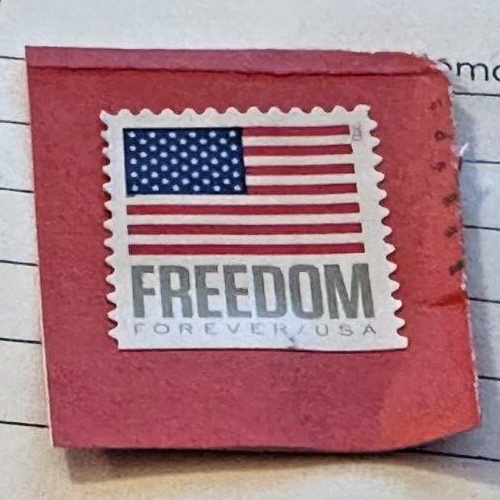 USA Stamp used for collectors Freedom Forever Flag | eBay