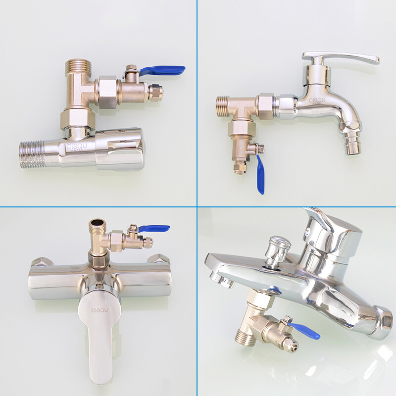 Water Purifier Ball Valve Y Type/Tee Inlet Ball Valve Faucet Diverter 1 ...