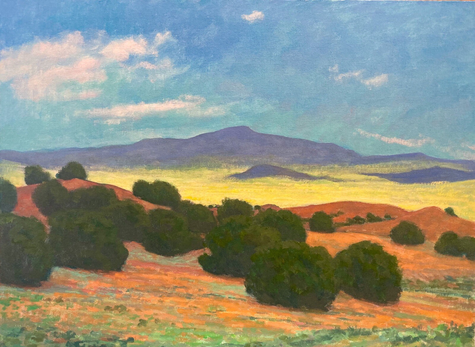 Large 24x18 Southwest Desert Western Impressionism Landscape Art Oil ...