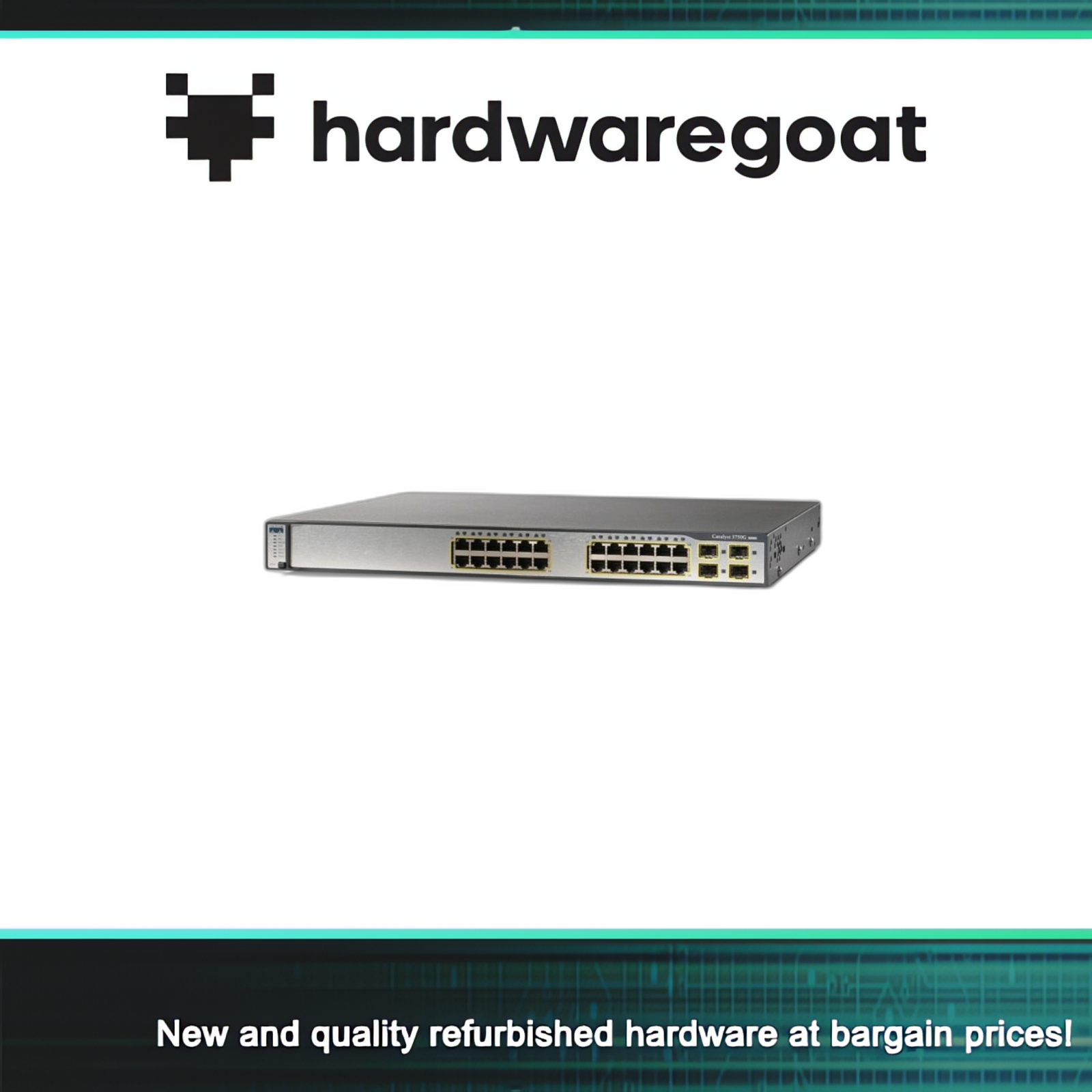 WS-C3750G-24TS-S1U - CATALYST 3750 24 + 4 SFP + IPB IMAGE + Racks.0 ...