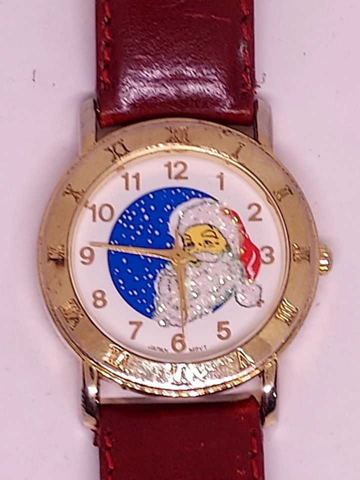 Christmas Santa Clause Women's Watch - Good Condition - New Battery | eBay