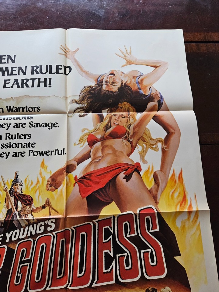1973 WAR GODDESS Original One Sheet Poster 27x41 SEXY AMAZONS ADVENTURE ACTION | eBay