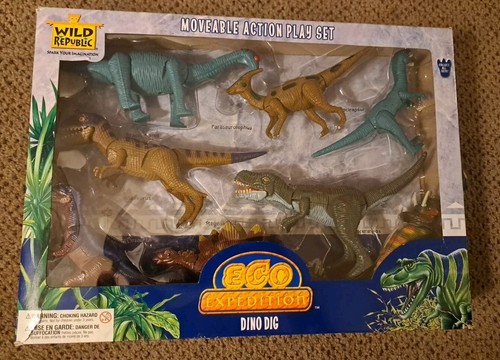 Wild Republic Dino Dig Action Playset Dinosaurs Moveable NEW | eBay