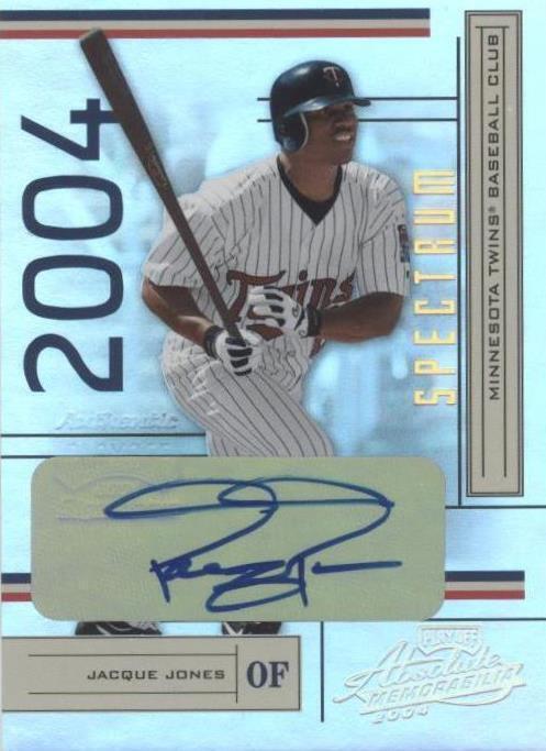 2004 Playoff Absolute Memorabilia - Jacque Jones #117 Spectrum Silver ...