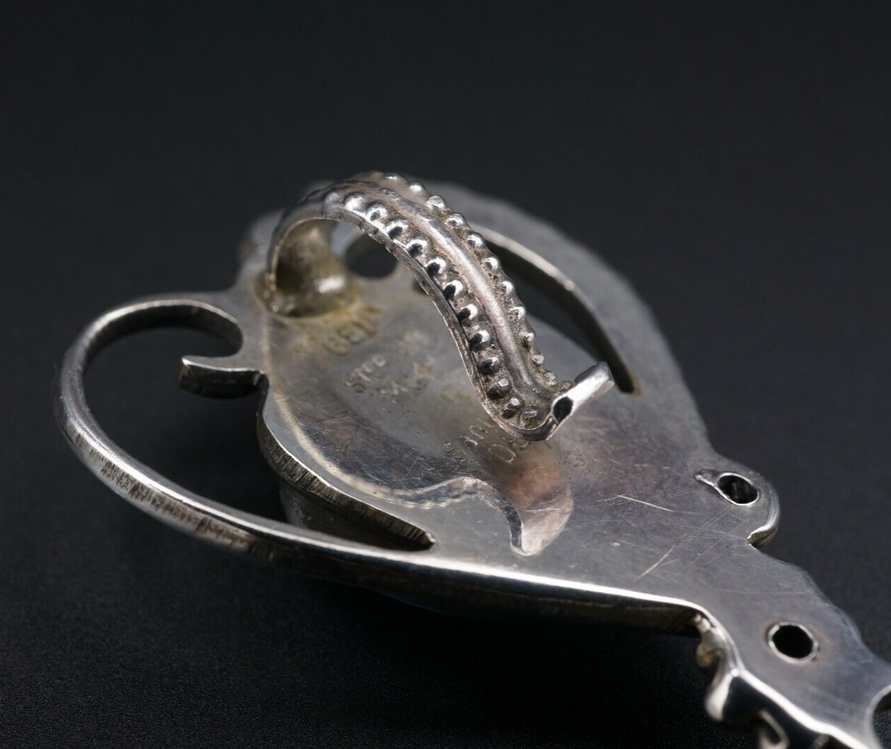 Navajo Artist David Umpleby Turquoise Pendant Sterling Silver 2" PS2164 ...