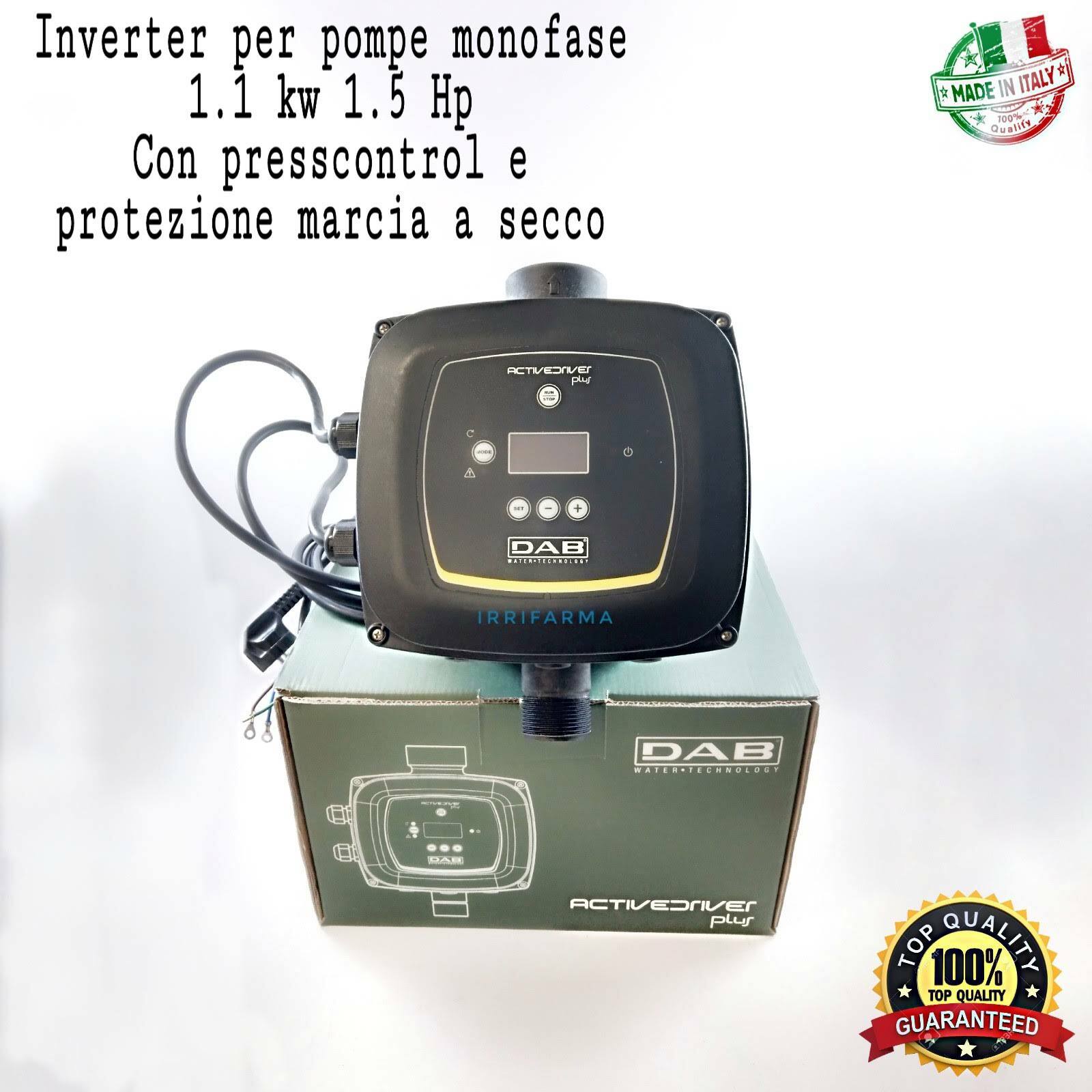 Inverter pompa acqua Dab active driver plus M/M 1.1 pressostato marcia ...