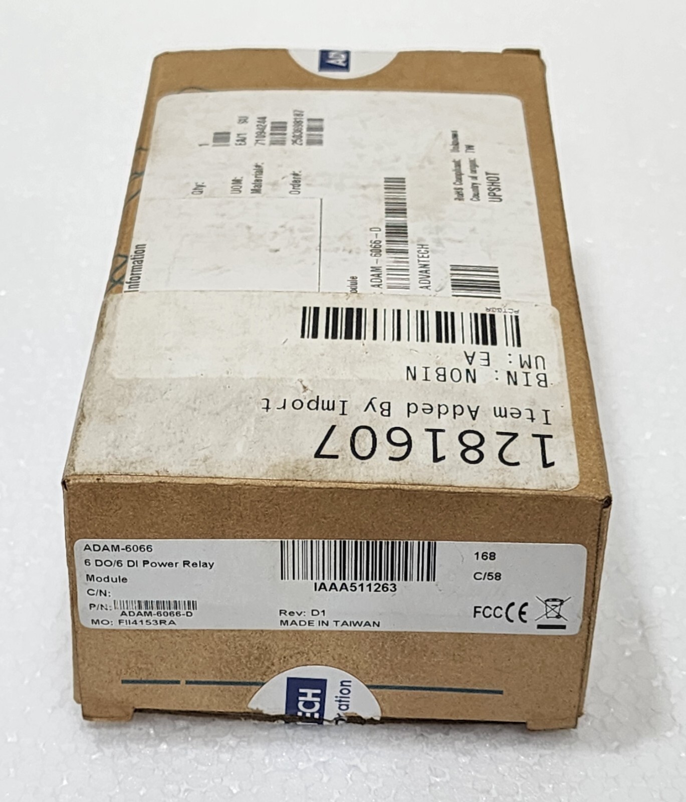 ADVANTECH ADAM-6066 6 DO / 6 DI POWER RELAY MODULE {ADAM-6066-D} REV ...