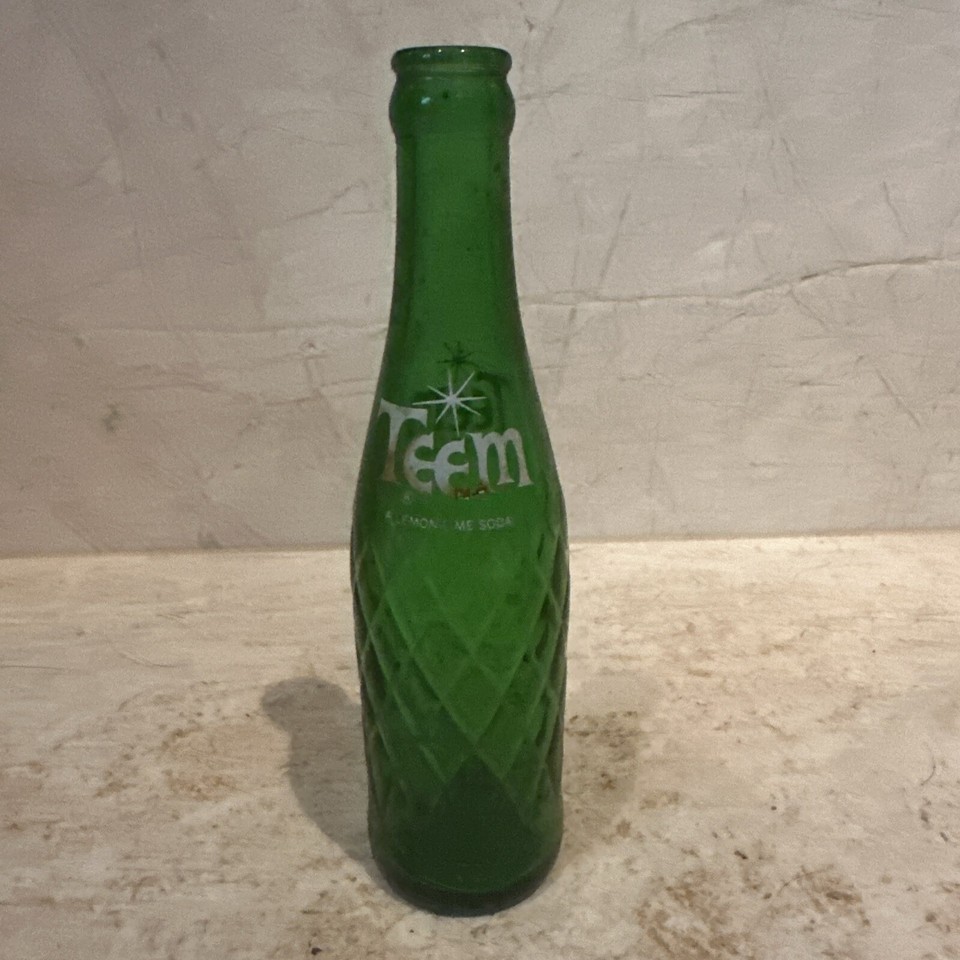Vintage TEEM Lemon Lime Green 10oz SWIRL Design PEPSI COLA Co. Soda ...