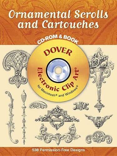Ornamental Scrolls and Cartouches (Book & CD) (Dover Electron - VERY ...