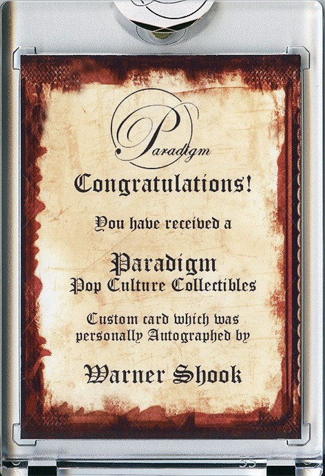 -DAWN of THE DEAD- WARNER SHOOK Signed/Autograph/Auto Horror Movie ...