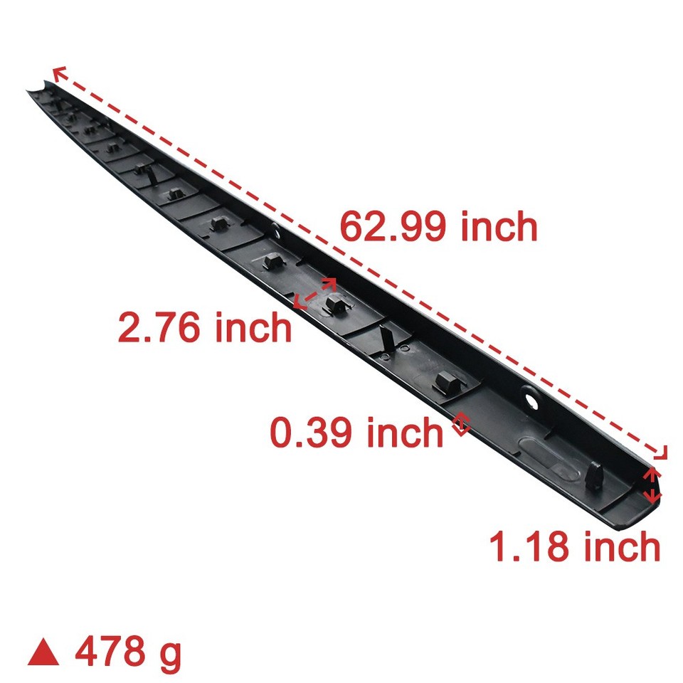 Tailgate Protector for Toyota Tundra 2007-2013 Black Textured Plastic ...