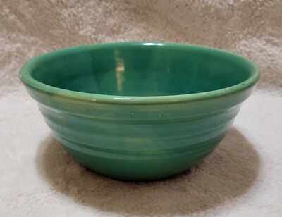VINTAGE Bauer Pottery Ring Ware #12 Turquoise Outside Ring Mixing Bowl ...