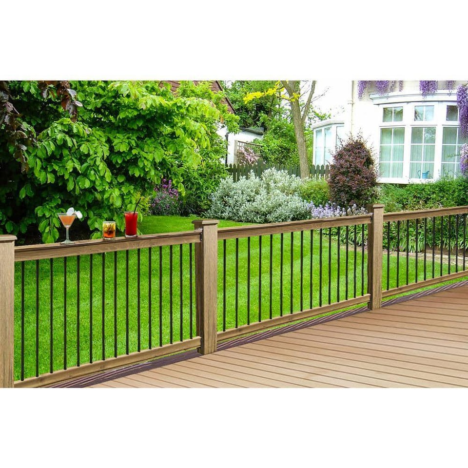 Veranda Deck Rail Kit 37"x6' Wood PTL Edge Versatility Flexibility ...