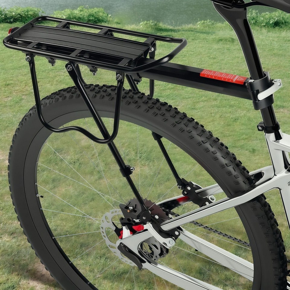 Bike Rear Rack, Aluminum Alloy Cargo Rack, Universal Adjustable Cycling ...