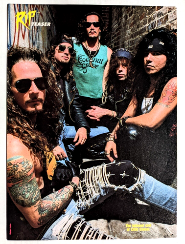 LITTLE CAESAR / RON YOUNG / 1980'S BAND MAGAZINE FULL PAGE PINUP POSTER ...