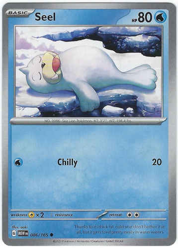 Seel #086/165 SV: Scarlet & Violet 151 Common - Pokemon | eBay